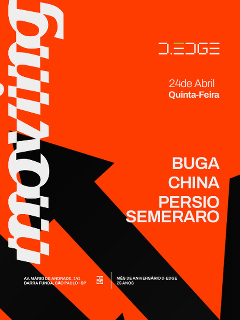 MOVING D-EDGE SP pres.: BUGA . CHINA . PERSIO SEMERARO
